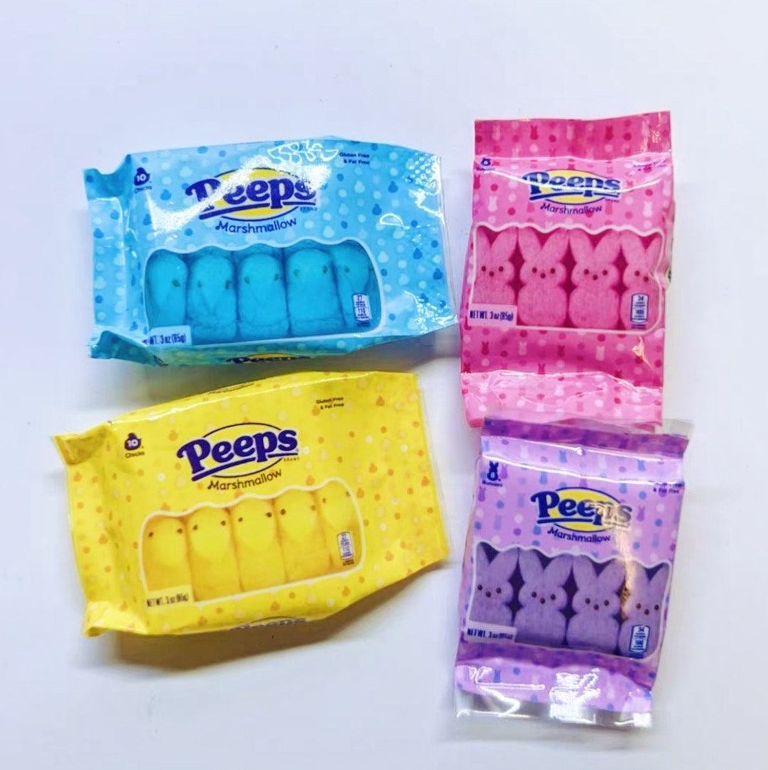 4 Colours - 1/6 Dollhouse Miniature Mini Brands Peeps / Jet-puffed ...