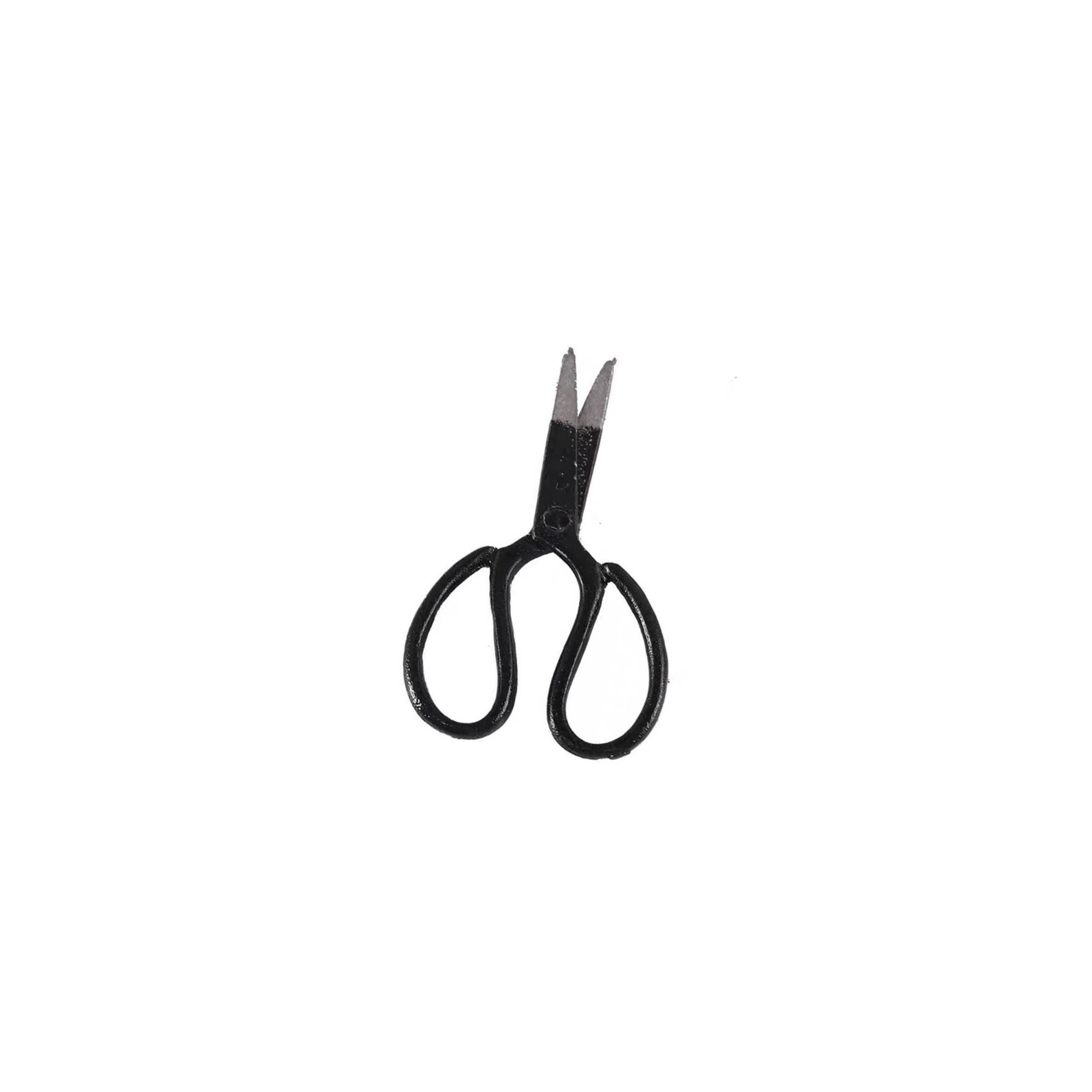 1/12 1/6 Dollhouse Miniature Vintage Hinged Metal Scissors in Black ...