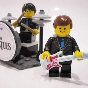 The Beatles - 100% Genuine Lego Minifigures and Pieces - Band on Stage ...