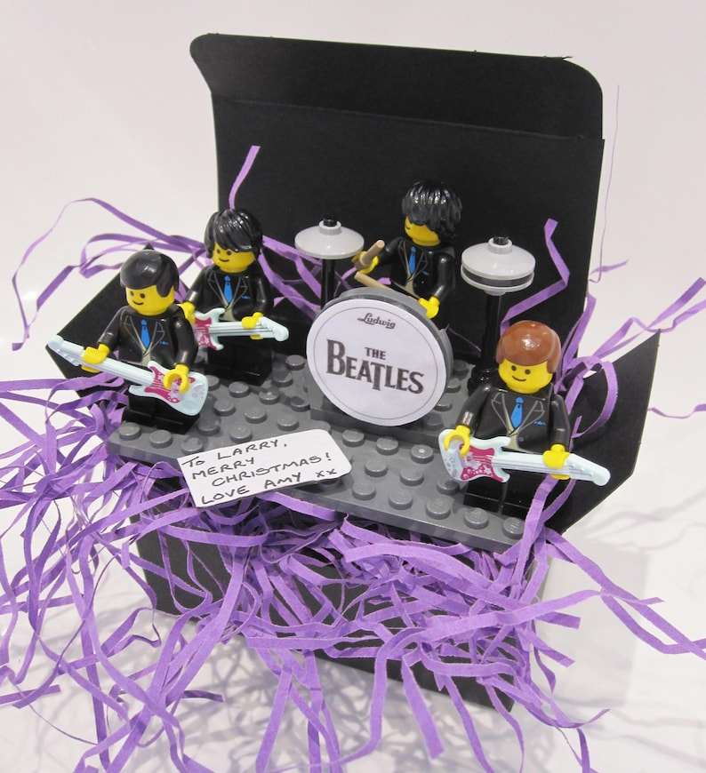 The Beatles - 100% Genuine Lego Minifigures and Pieces - Band on Stage ...