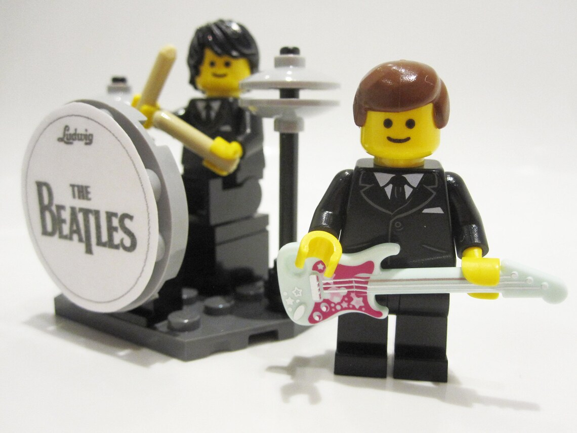 The Beatles 100% Genuine Lego Minifigures and Pieces Band - Etsy