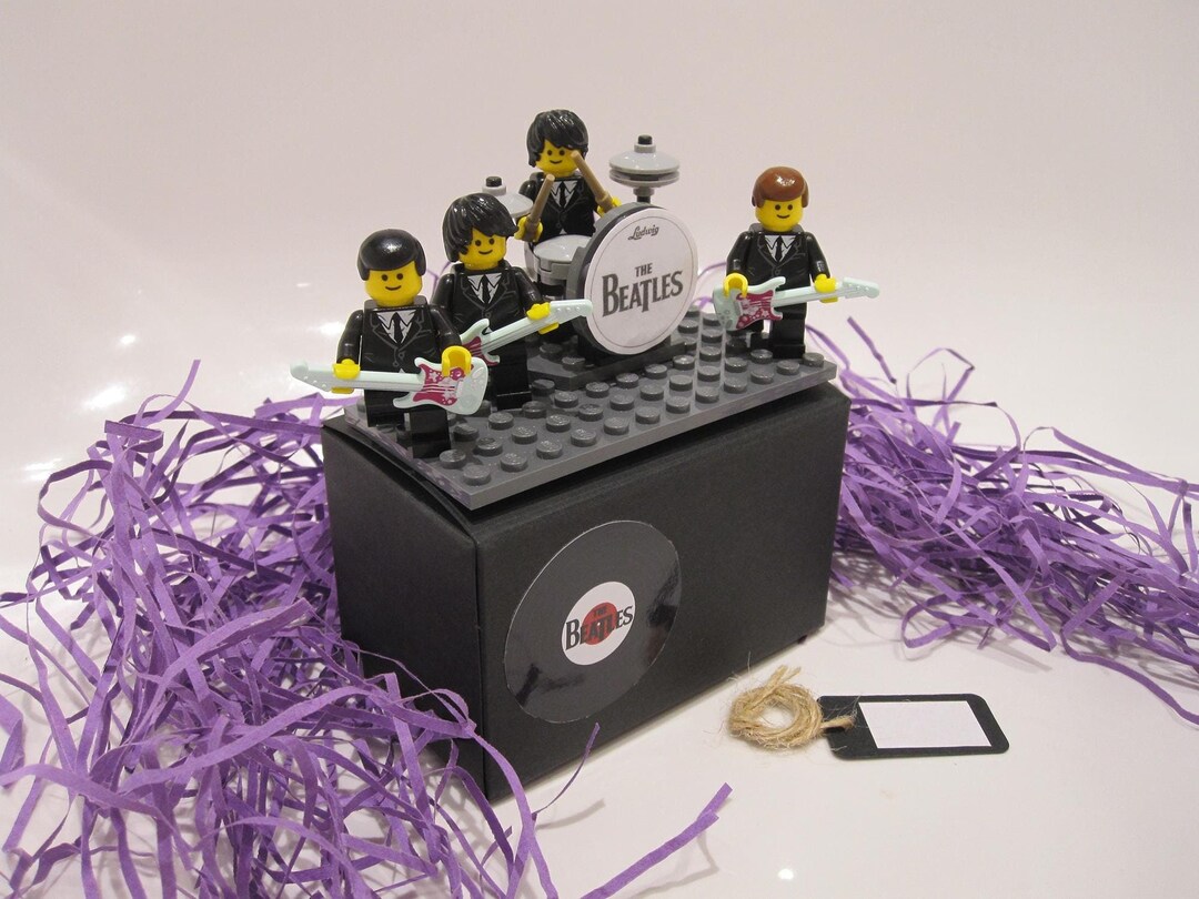 The Beatles 100% Genuine Lego Minifigures and Pieces Band on Stage With ...