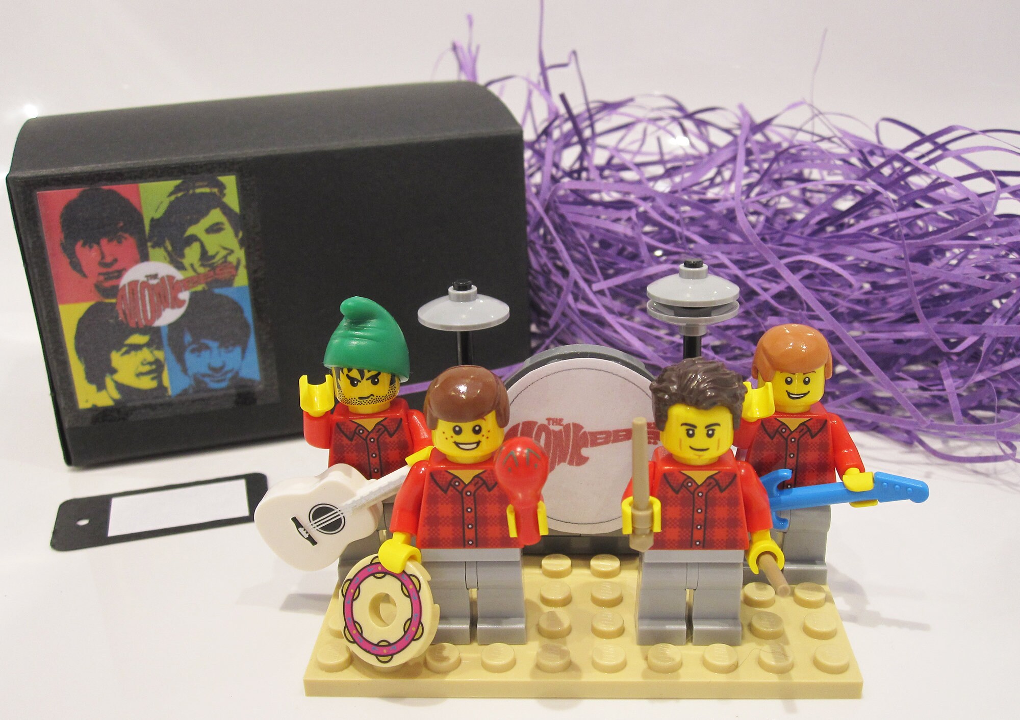 The Monkees GIFT BOX SET 100% Genuine Lego Minifigures and Pieces Band ...