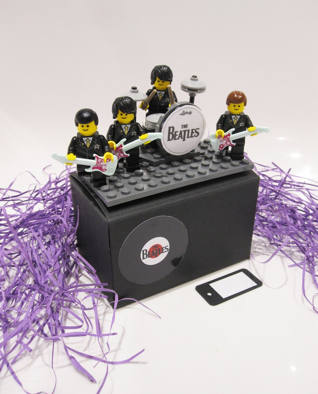 The Beatles 100% Genuine Lego Minifigures and Pieces Band on Stage With ...