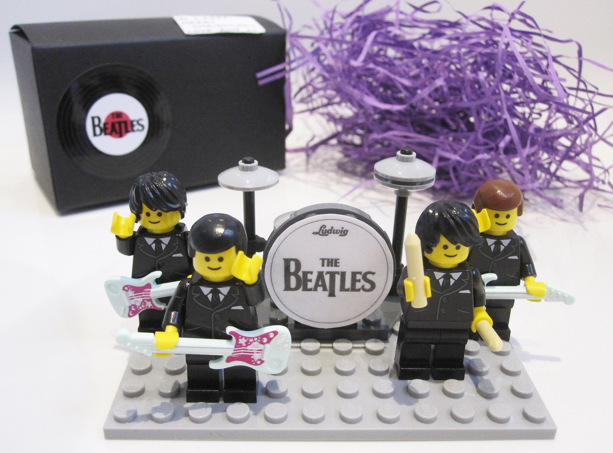 The Beatles 100% Genuine Lego Minifigures and Pieces Band - Etsy