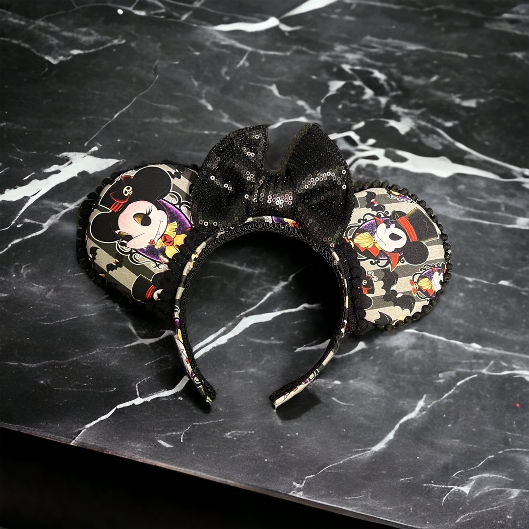 Goth Mickey & Minnie Ears - Etsy