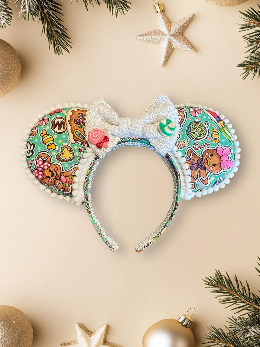 Mickey and Friends Gingerbread Minnie Ears - Etsy