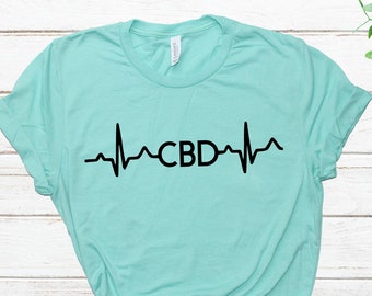CBD Heartbeat Shirt | CBD Shirt | Graphic Tee | CBD Graphic T