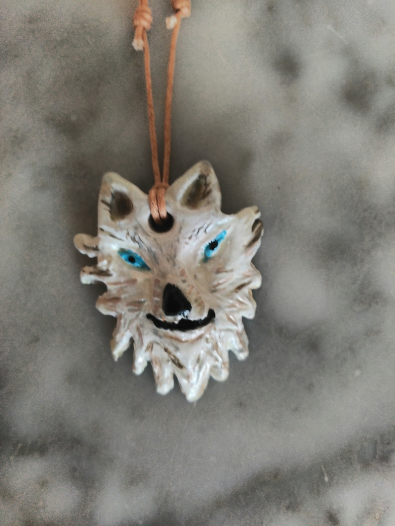 White Wolf, Amulet, Power Animal, Pendant, Necklace. - Etsy