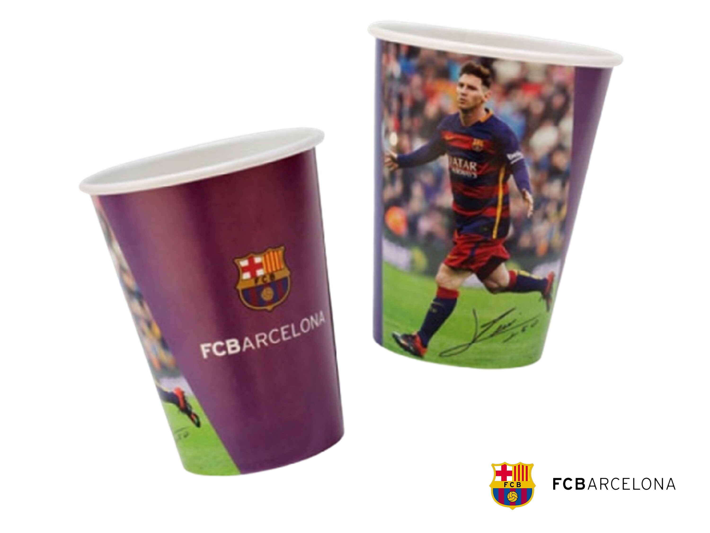 FC Barcelona Messi Party Set Birthday 47 PCS Decoration Plates Cups ...