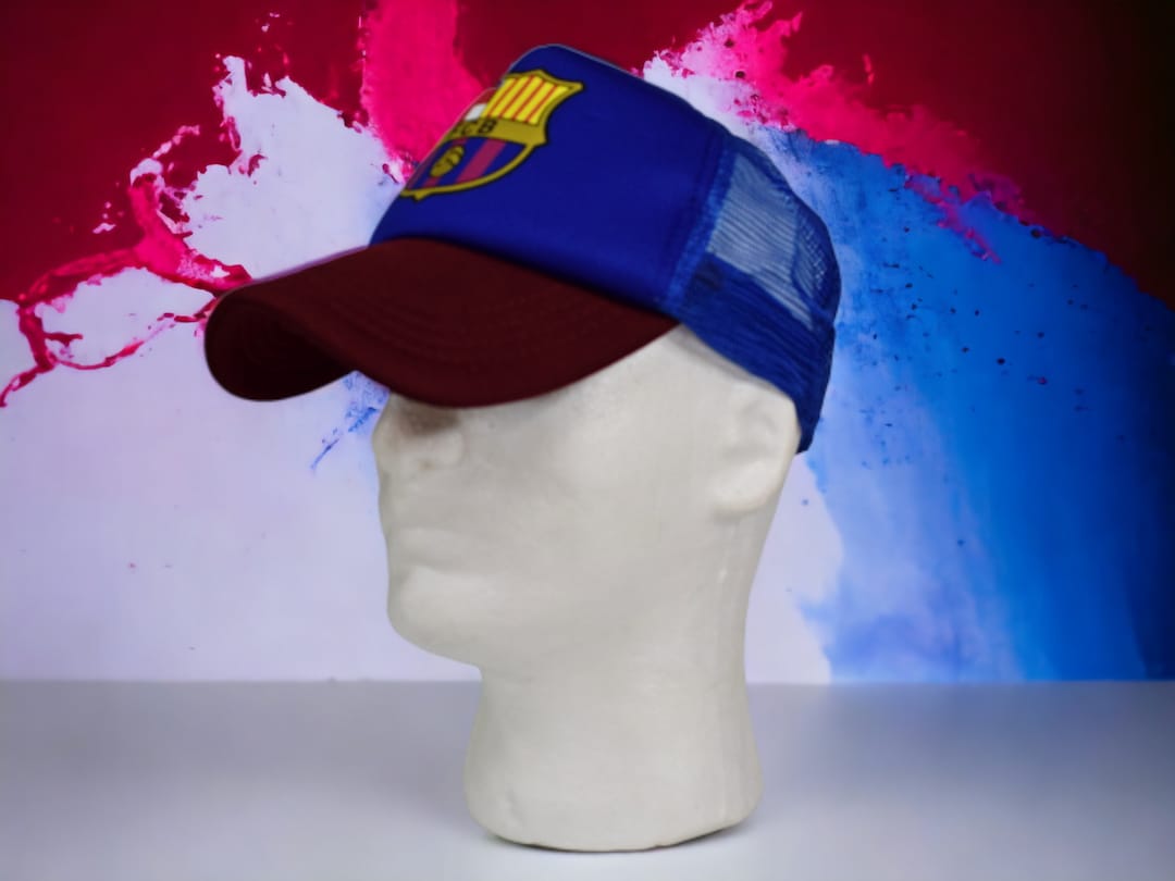 FC Barcelona Mash Hat Cap Club Fan Adult Gift Soccer Football Sports ...