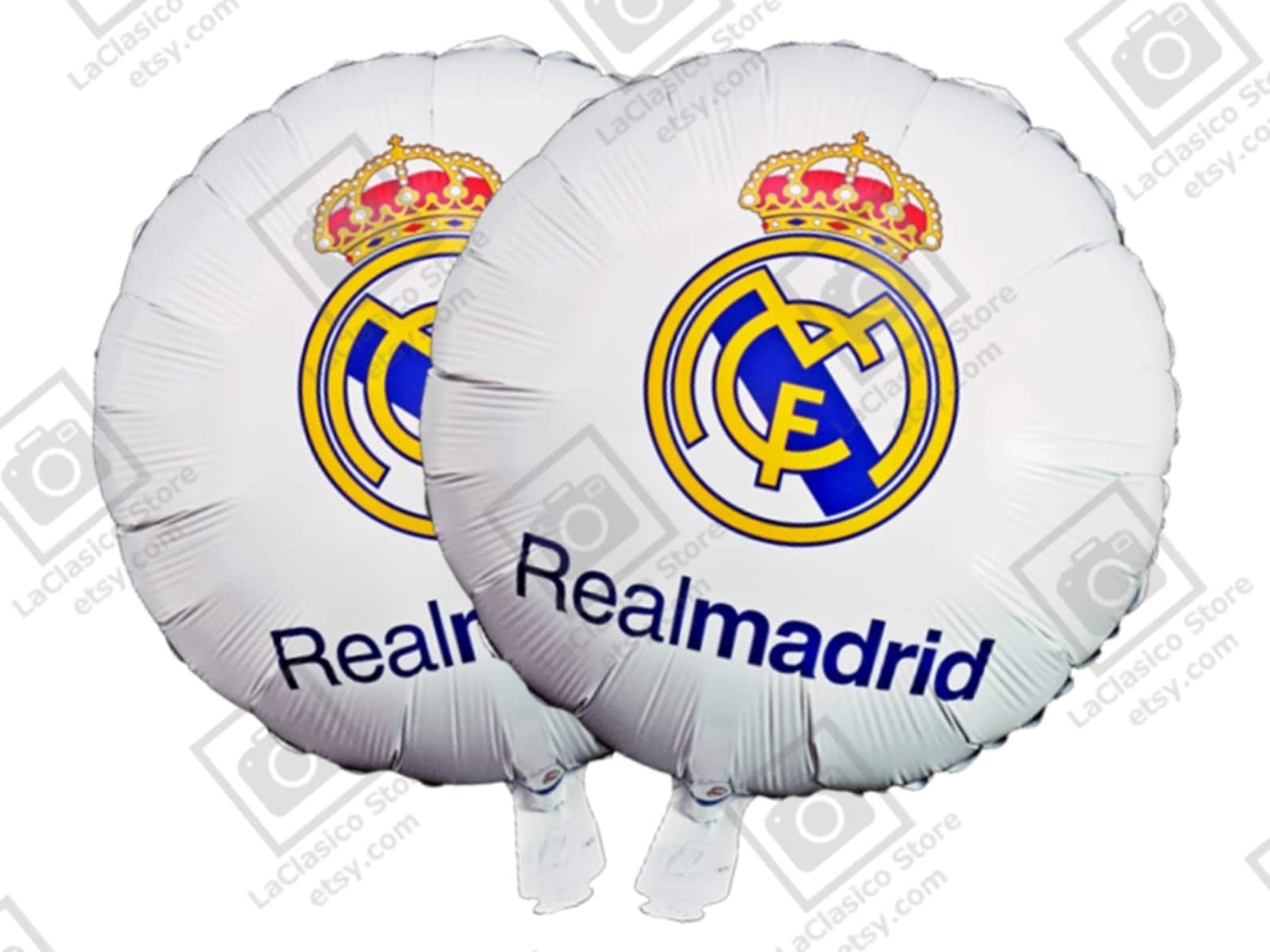 Real Madrid Party Set Birthday 67 PCS Decoration Plates Cups Balloons ...