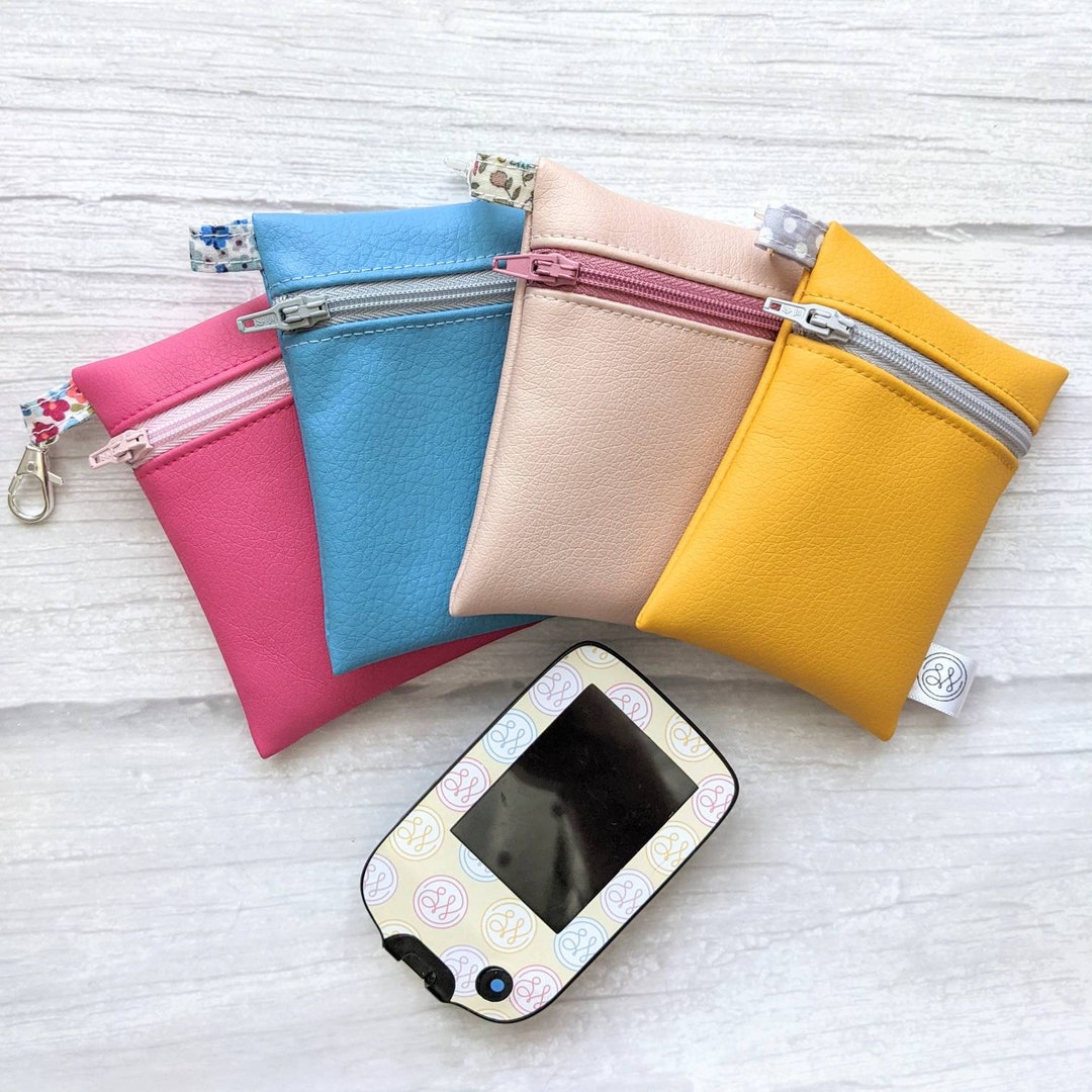 Compact Zip Pouch With Loop & Clip for Diabetic Freestyle Libre Reader ...