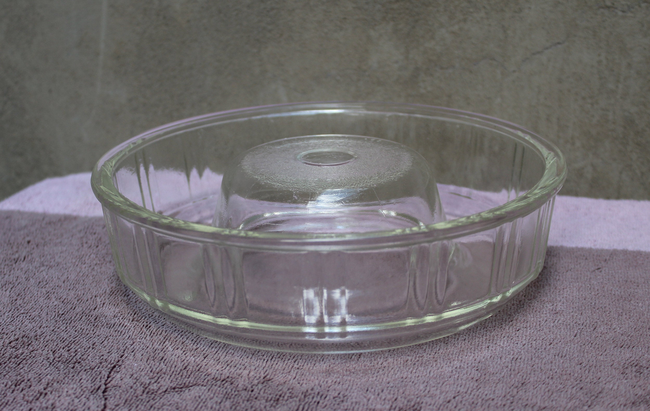 Vintage "queen Anne Glassbake" Art Deco, Clear Oven Tempered Glass, 8 ...