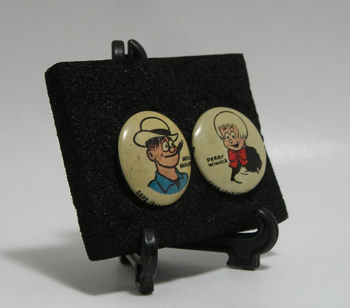 Seldom Seen Together 2 Kellogg's PEP Collector Pins "moon Mullins ...