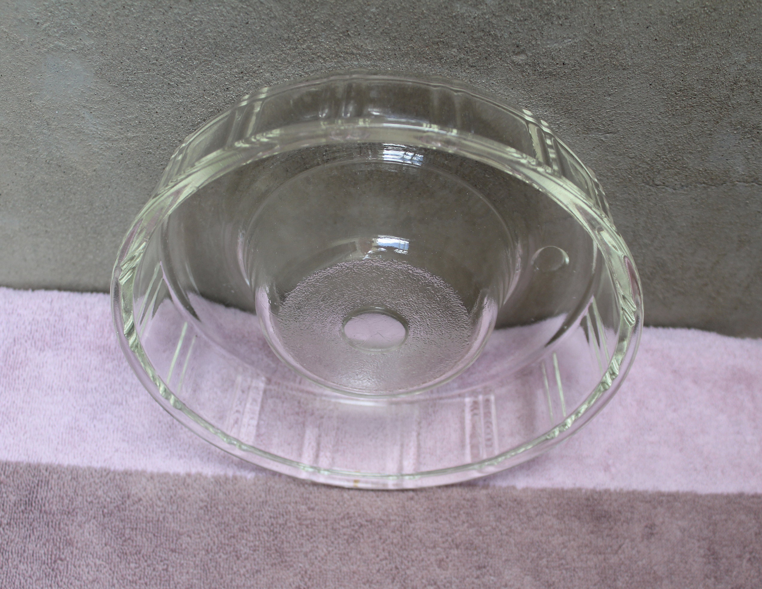 Vintage "queen Anne Glassbake" Art Deco, Clear Oven Tempered Glass, 8 ...