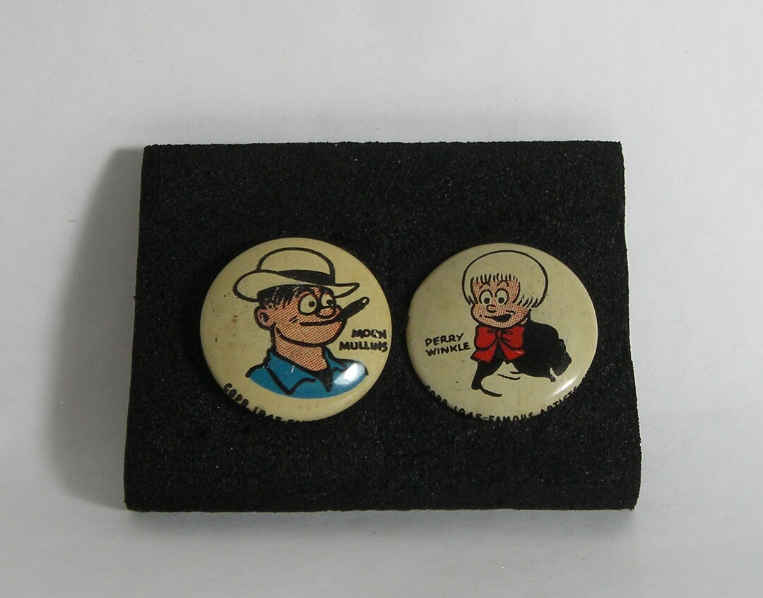 Seldom Seen Together 2 Kellogg's PEP Collector Pins "moon Mullins ...
