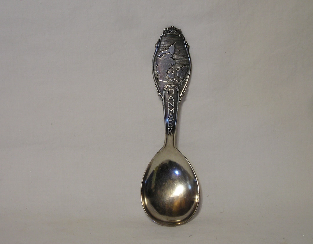 Vintage Collector Danmark Souvenir Spoon Sterling Silver Maker Marked ...