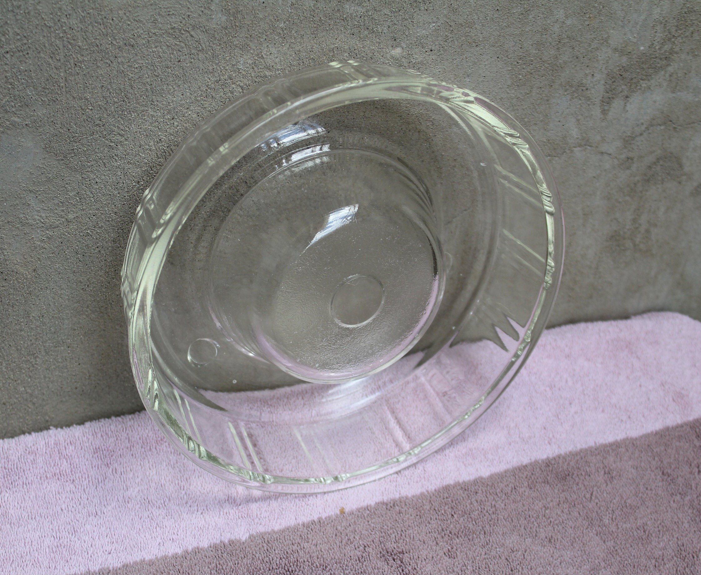 Vintage "queen Anne Glassbake" Art Deco, Clear Oven Tempered Glass, 8 ...