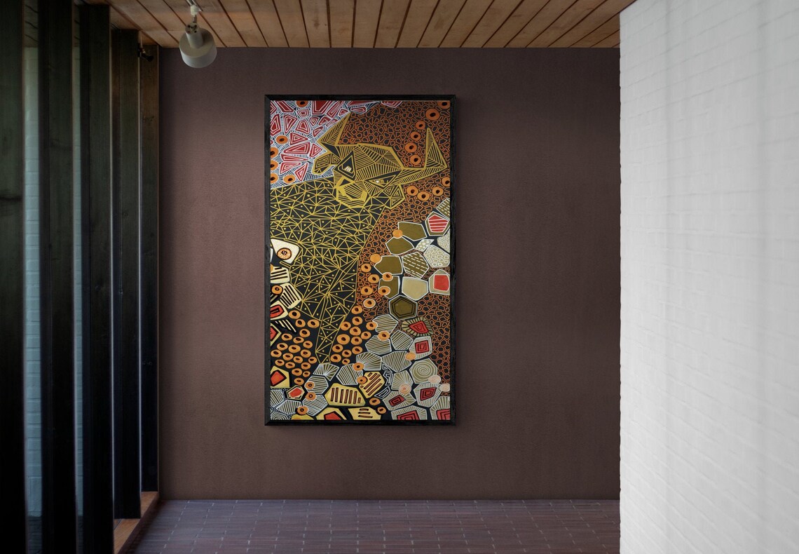 Taurus Zodiac Original Art Piece Signed Painting Taurus Wall Art ...