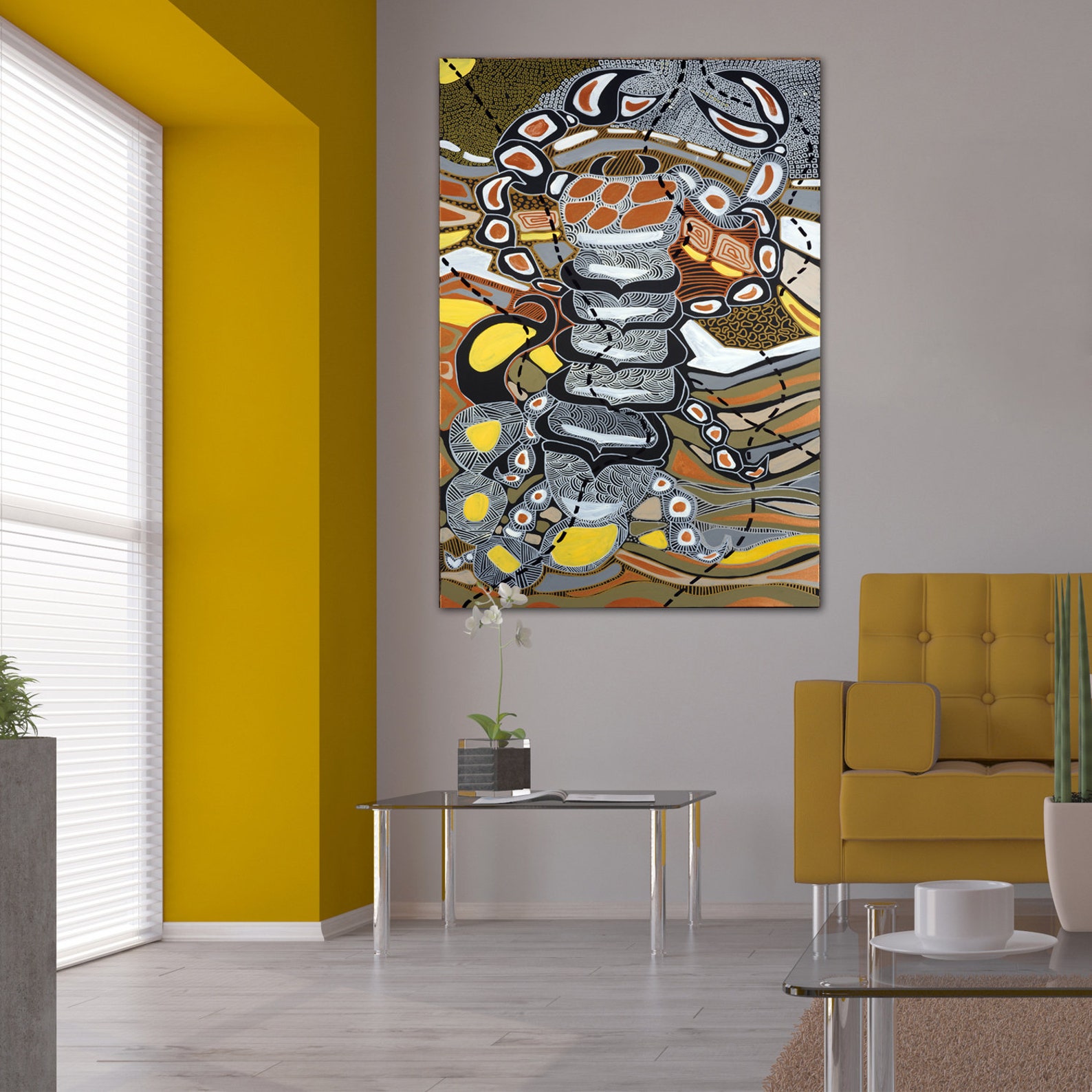 Scorpio Horoscope Art Zodiac Acrylic Painting Abstract Art Scorpio ...