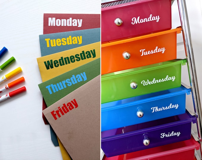 EARTHY RAINBOW 10 Drawer Cart Labels | Editable | Desert Neutral ...