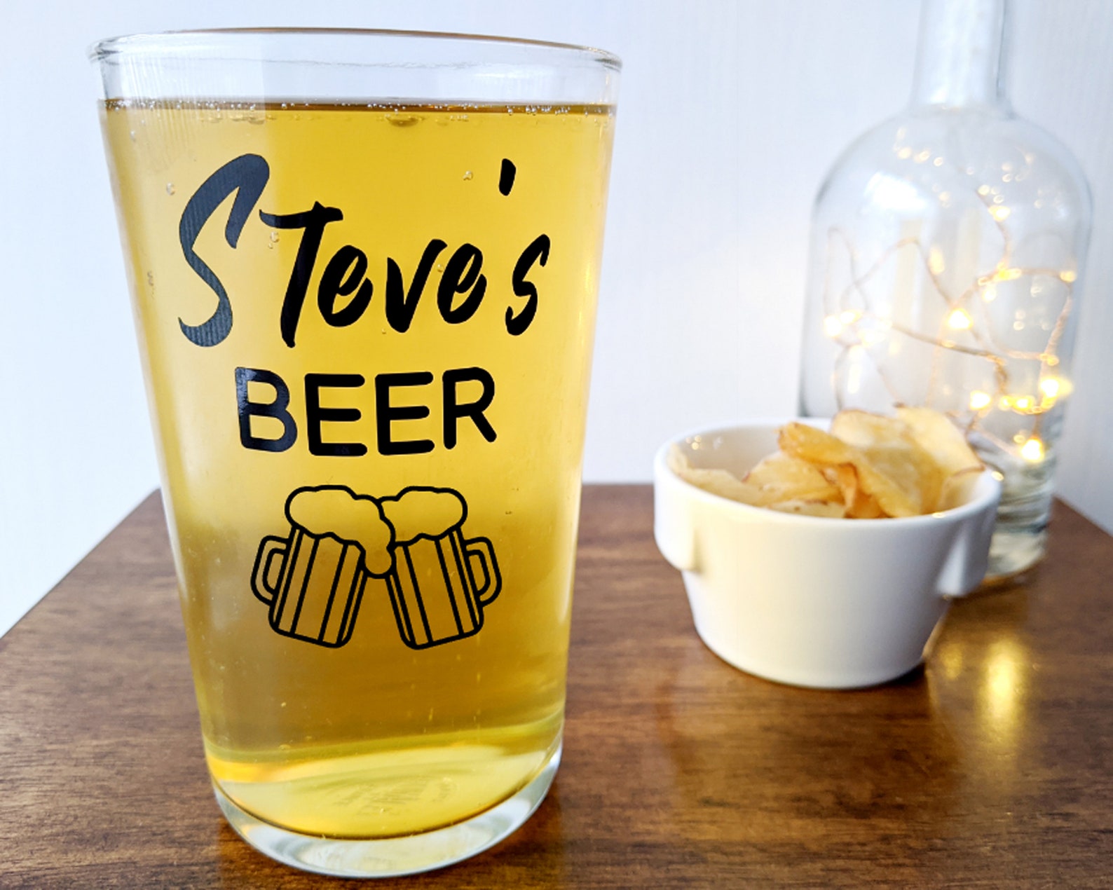Beer glass decal Beer gift sticker Name for lager glasses | Etsy