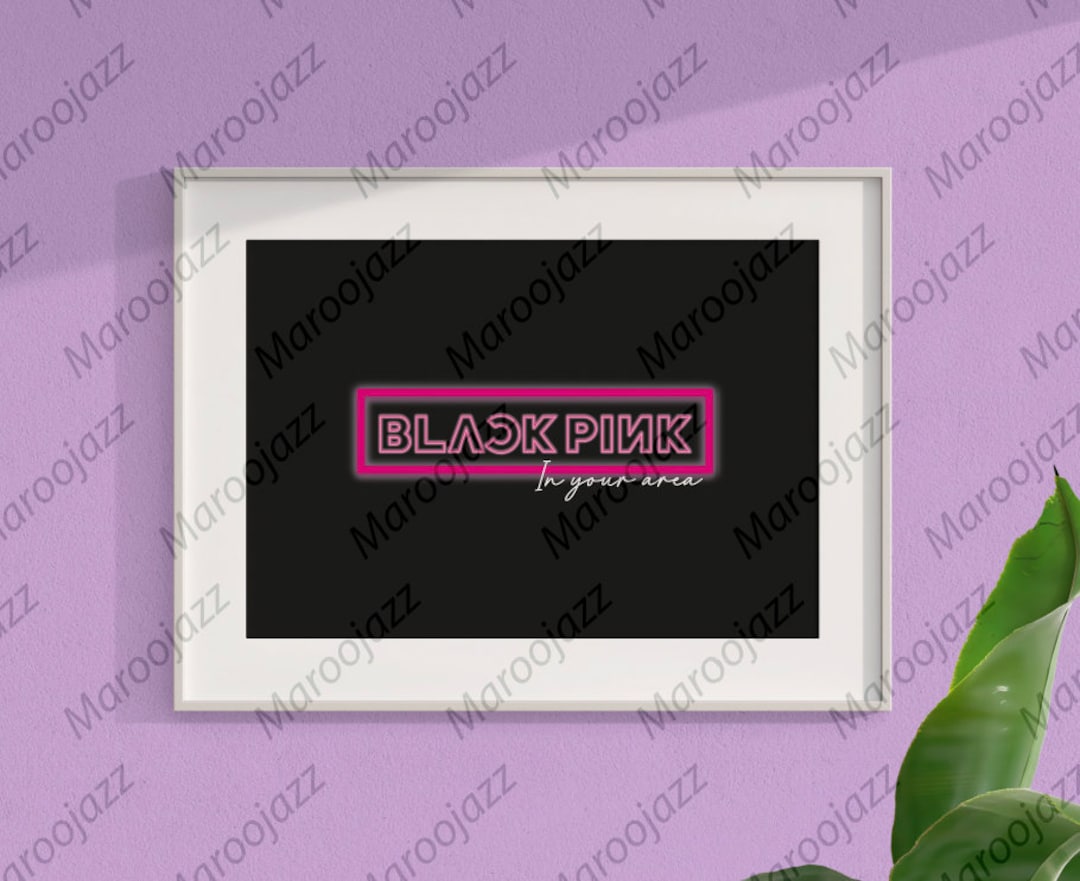 BLACKPINK Neon Sign Digital Poster, Korean KPOP Girl Band Gift, Blink ...