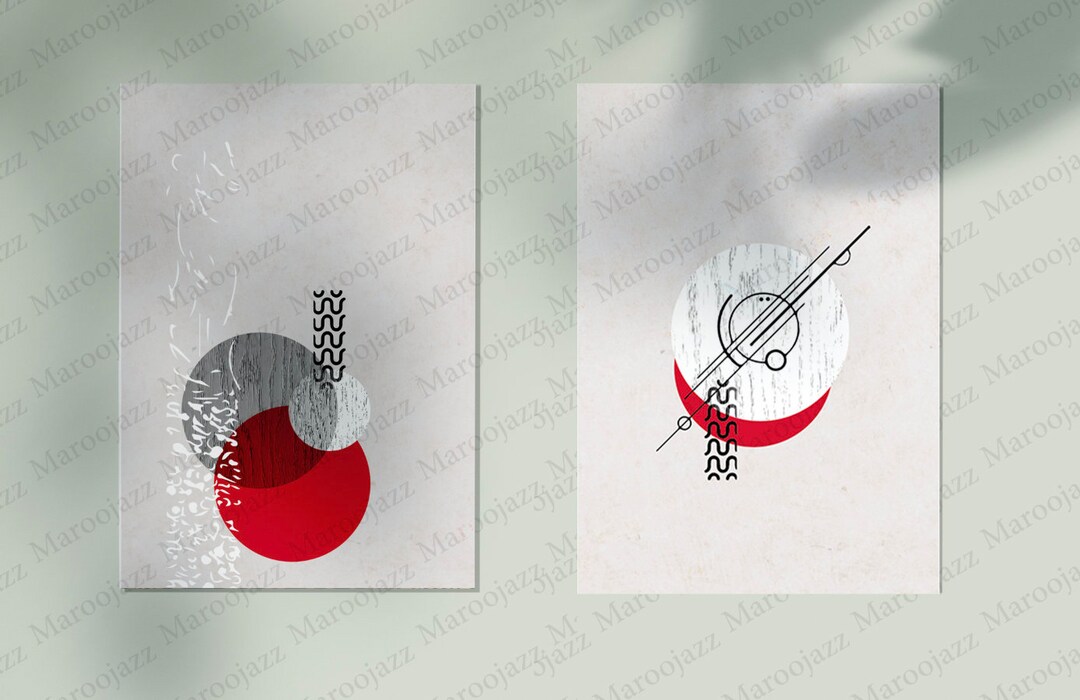 Japandi Abstract Art Scandi Zen Circle Japan Art PRINTABLE - Etsy