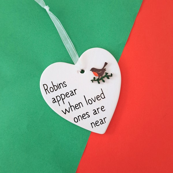 Robins Appear When Loved Ones Are Near - Etsy UK