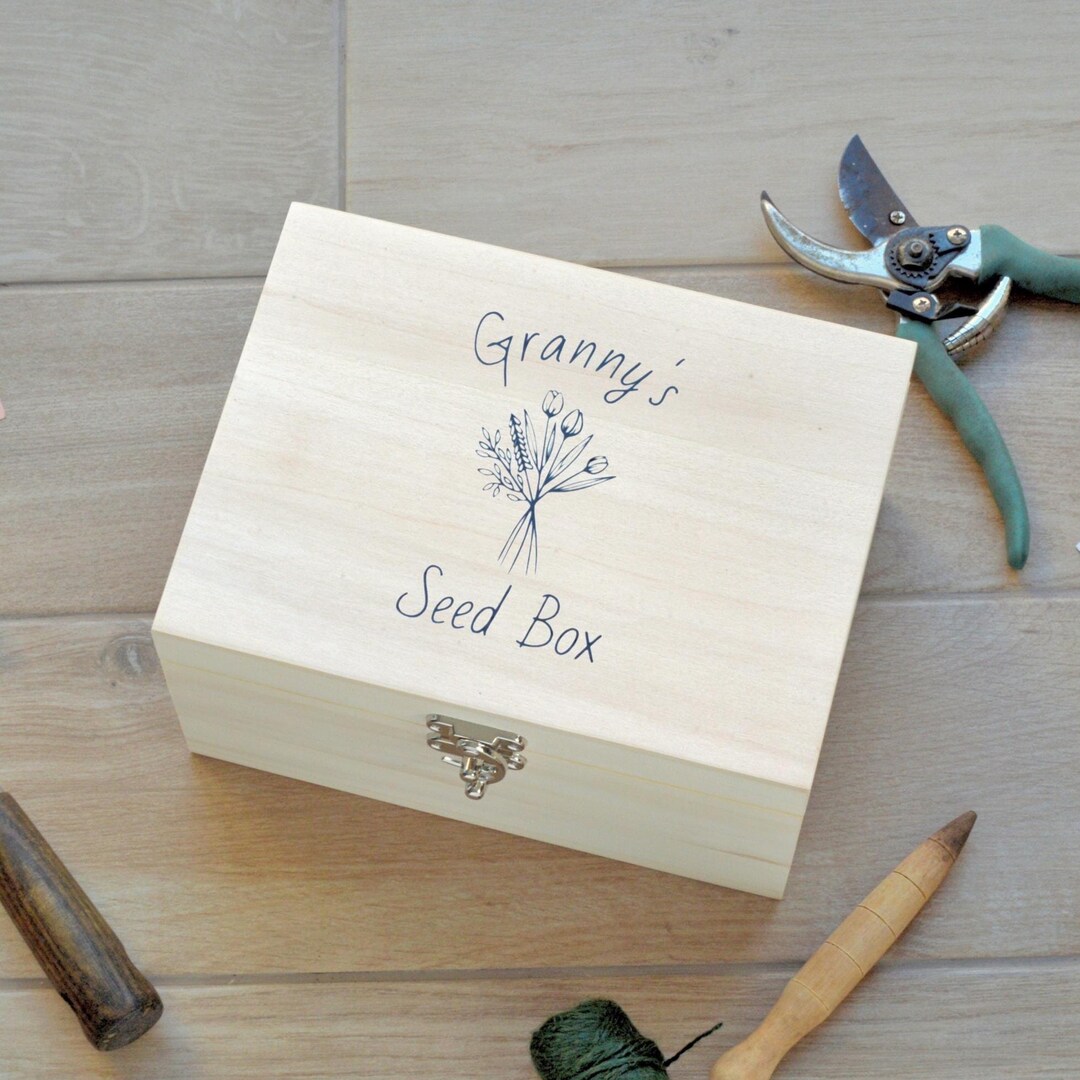 Personalised Seed Box - Custom Garden Seed Storage Box - Etsy
