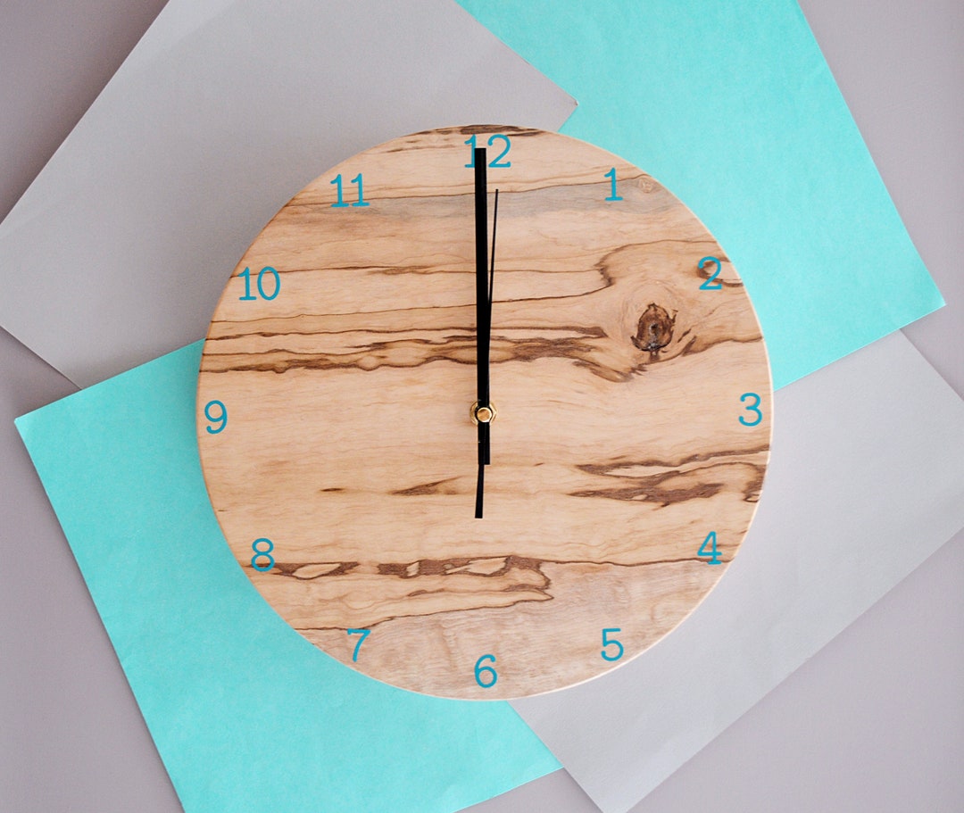 Hand Turned Horse Chestnut Clock - Etsy