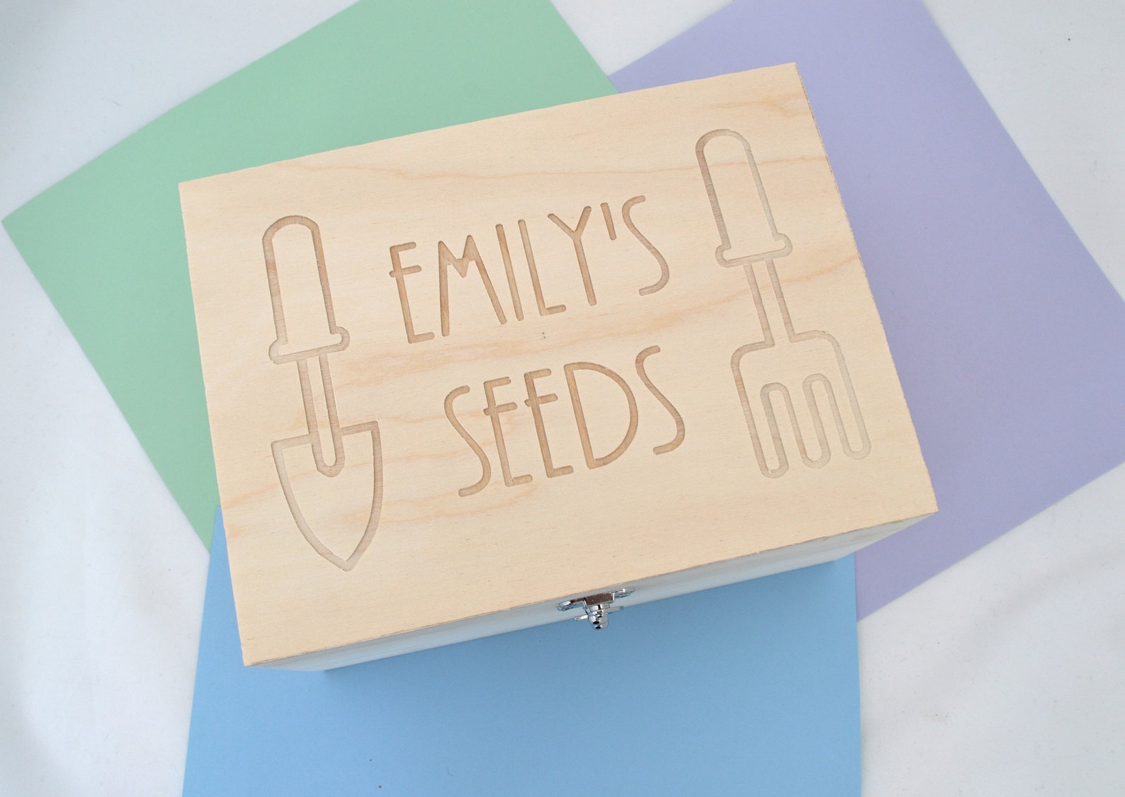 Personalised Seed Box Gardening Box Seeds Storage Box - Etsy