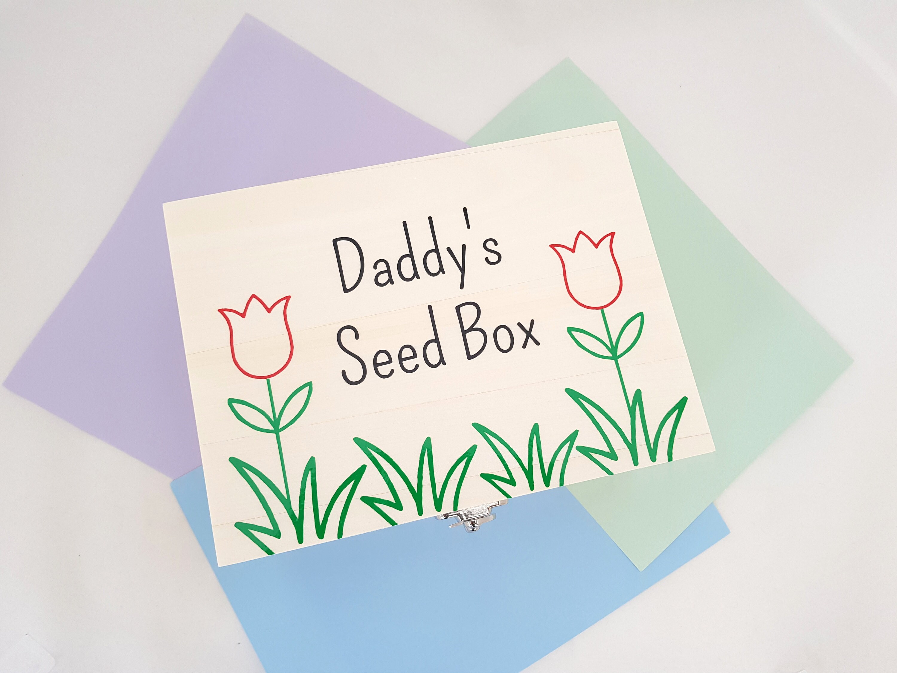 Personalised Seed Box With Flowers - Etsy