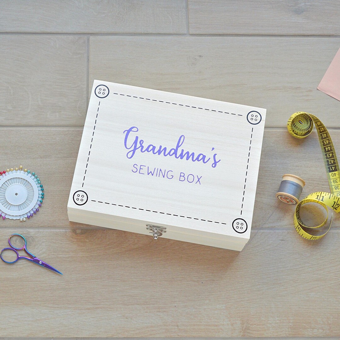 Personalised Sewing Box - 6 Compartment - Etsy