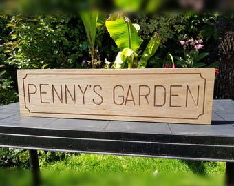 Personalised Wooden Sign for Shed, Allotment, Veg Patch, Garden Sign ...