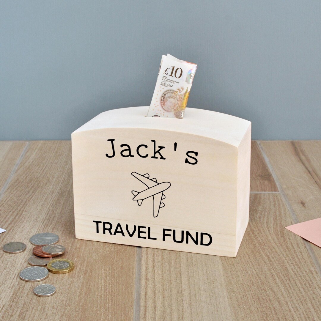 Personalised Travel Fund Money Box - Etsy Australia