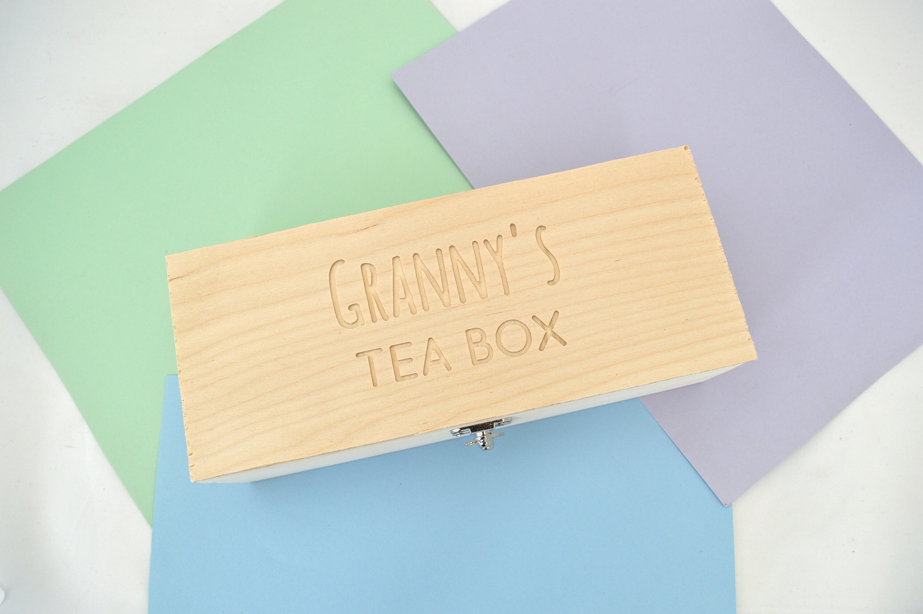 Personalised Tea Box 3 6 or 12 Compartments | Etsy