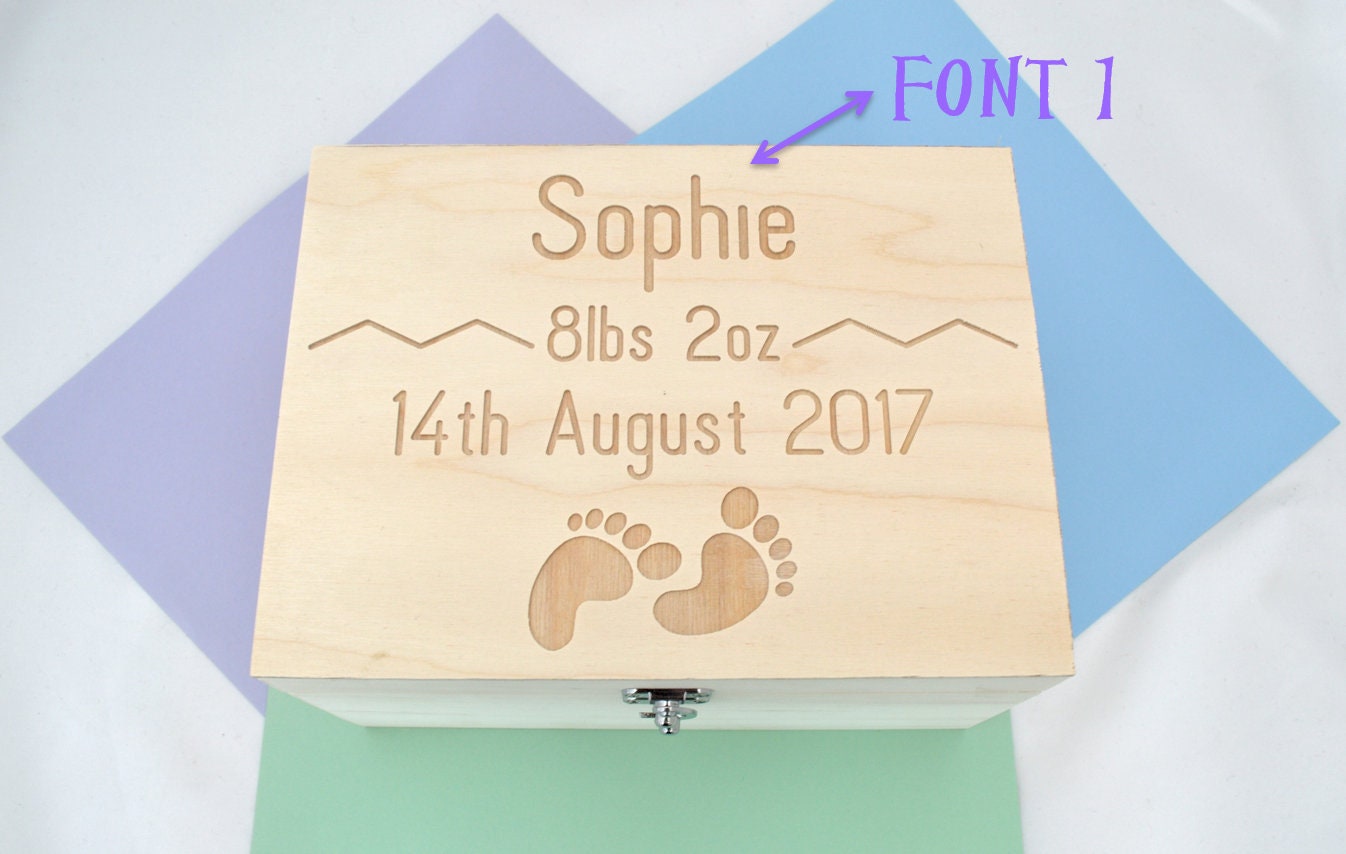 Personalised Baby Box Keepsake Box Wooden Box Engraved | Etsy