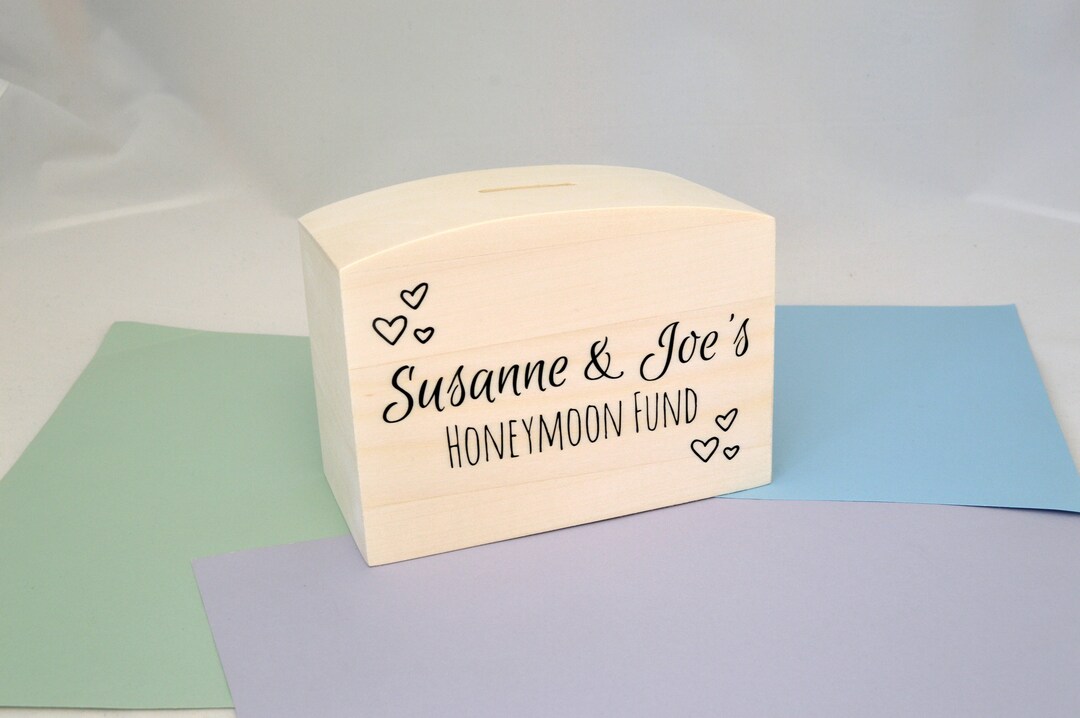 Wedding/honeymoon Fund Money Box - Etsy