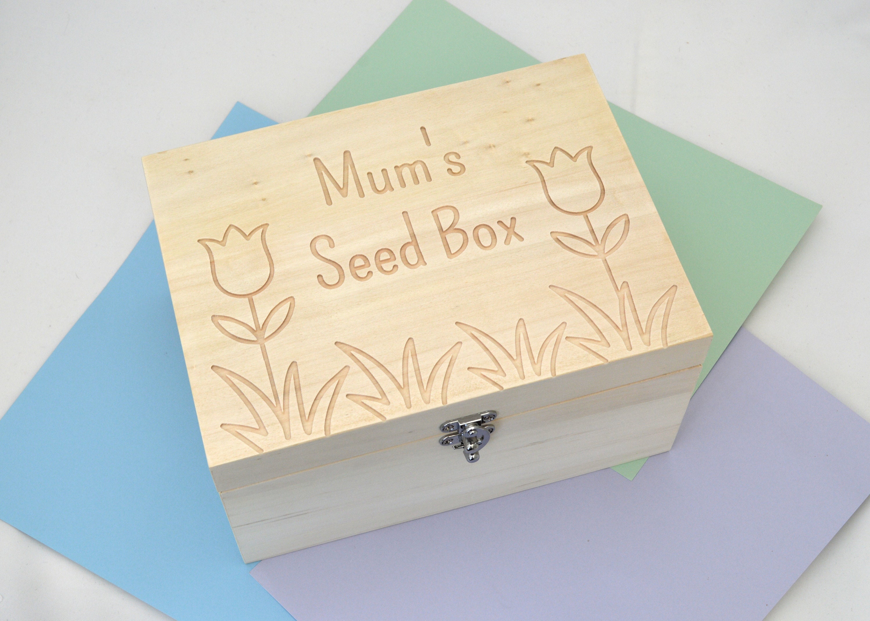 Personalised Seed Box Mum's Seed Box - Etsy