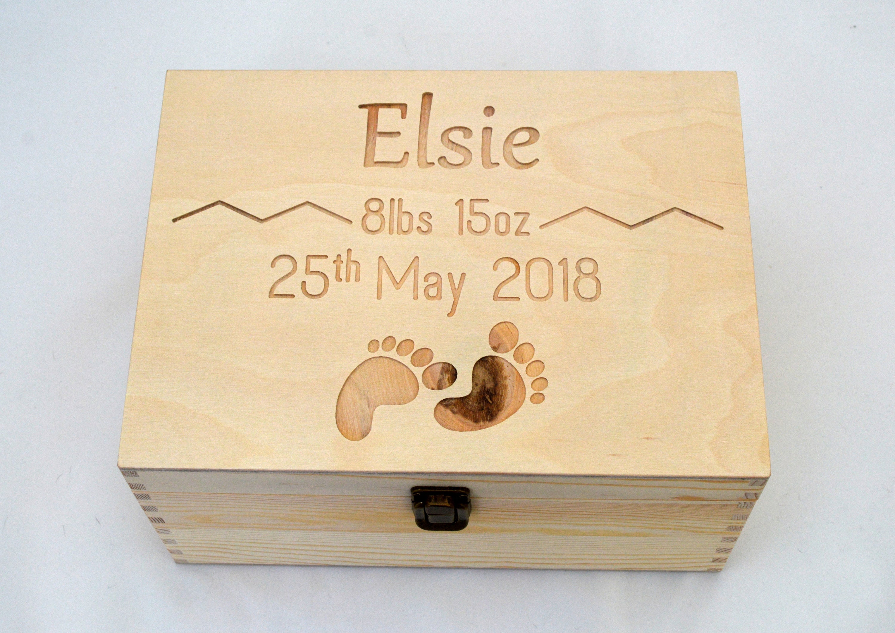 Personalised Baby Box Keepsake Box Wooden Box Engraved | Etsy