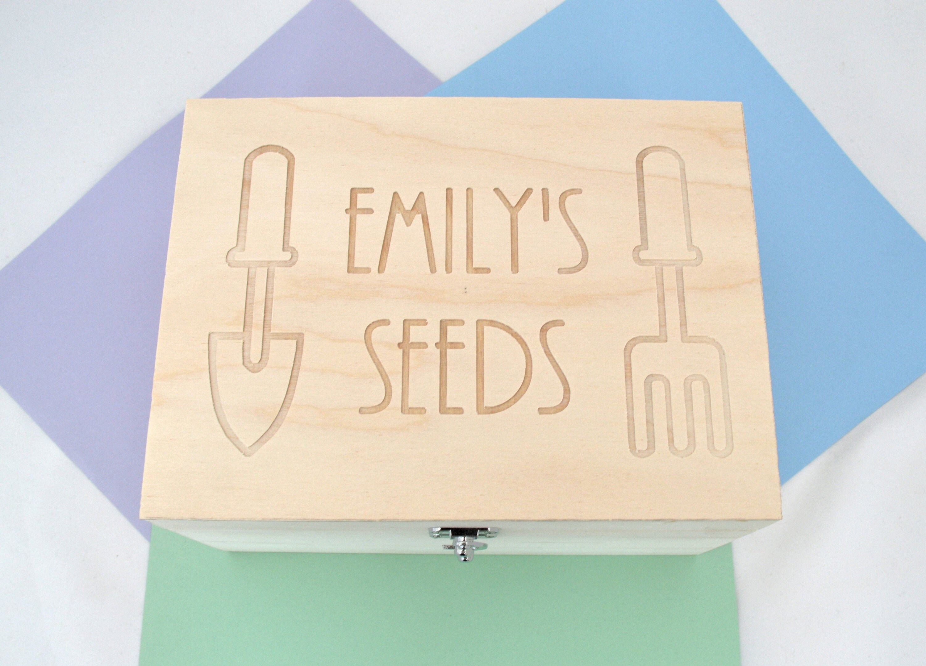 Personalised Seed Box Gardening Box Seeds Storage Box - Etsy