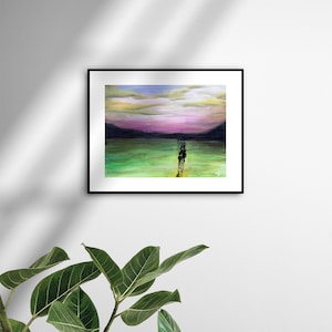 Lost, Abstract, Abstract Art Print, Abstract Landscape, Wall Art ...