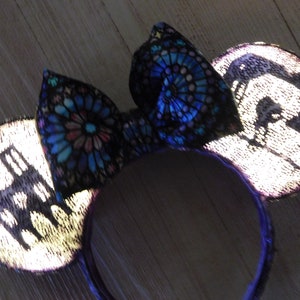 Custom LED Light up Silhouette Headband Ears With Interchangeable Bow ...