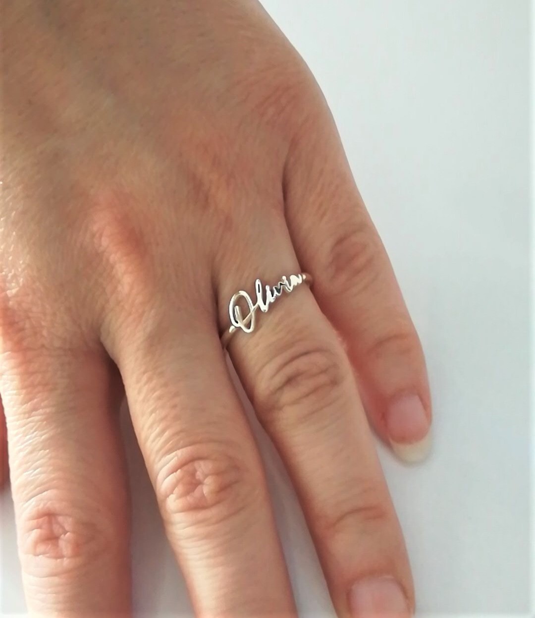 CUSTOMIZED NAME Ring-dainty Silver Ring-personalized - Etsy
