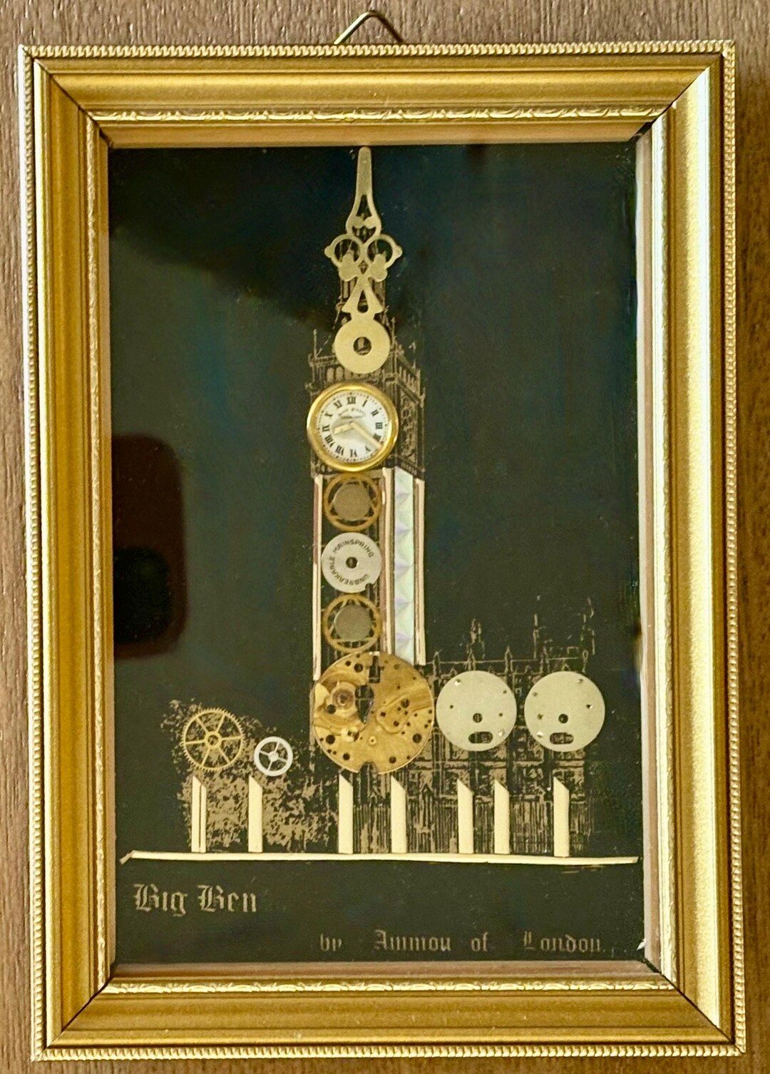 1970s Horological Art Work. Big Ben . Gear Art. Steampunk Art. - Etsy