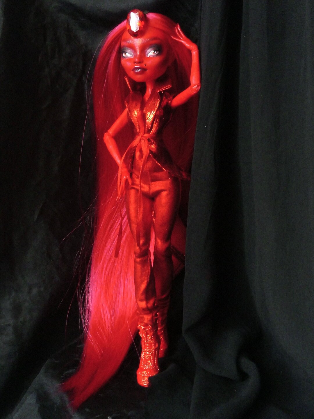 The Gem Collection Ruby Monster High Repaint OOAK Doll - Etsy