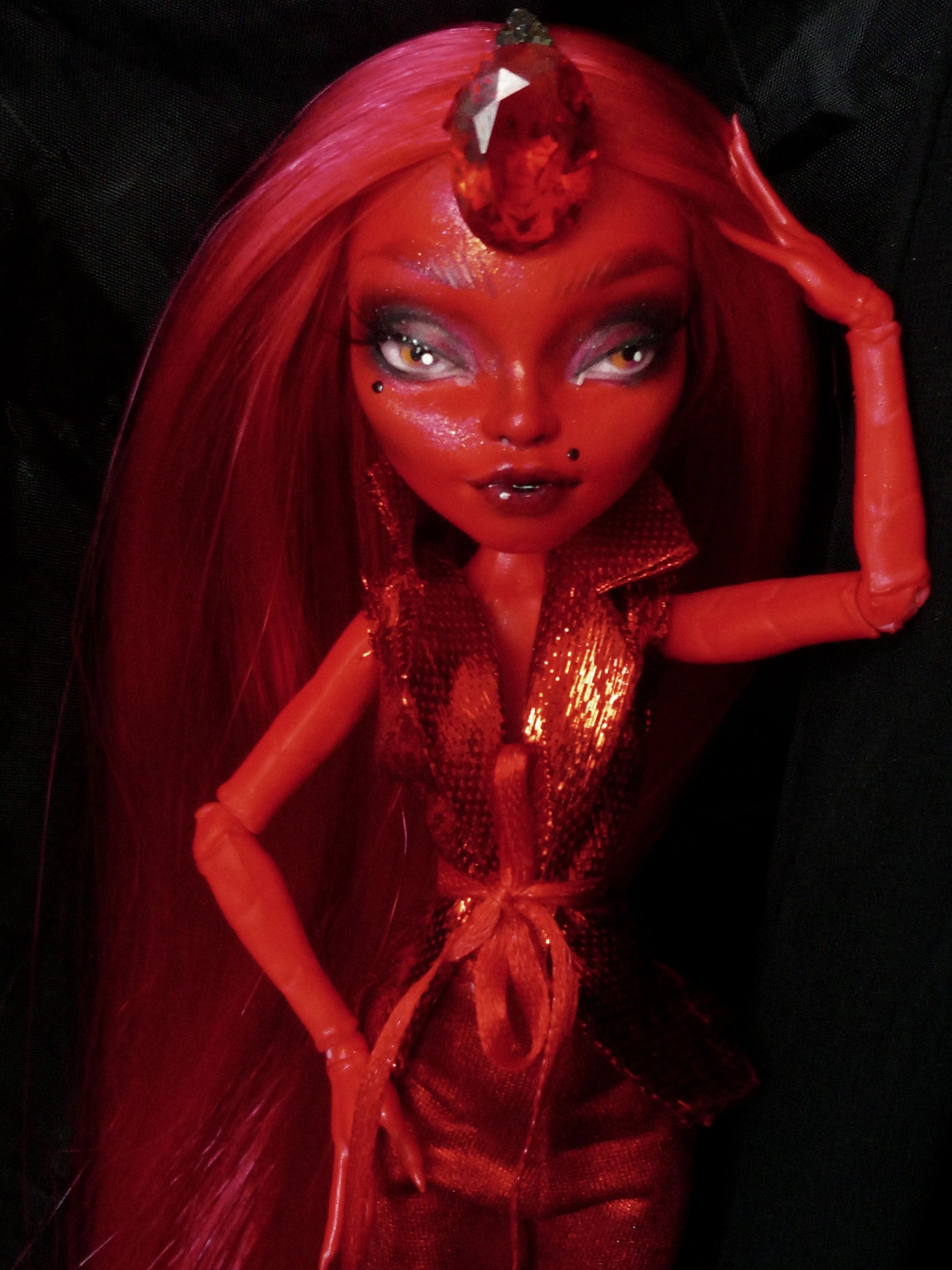 The Gem Collection Ruby Monster High Repaint OOAK Doll | Etsy