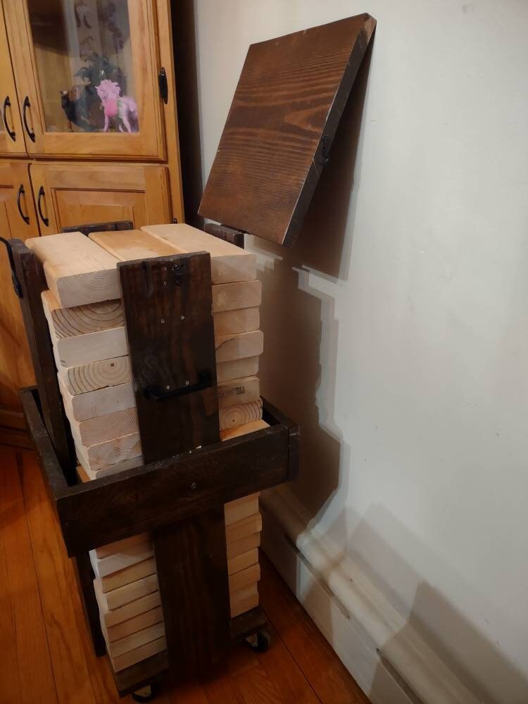 Jumbo Jenga & Rustic Caddy - Etsy
